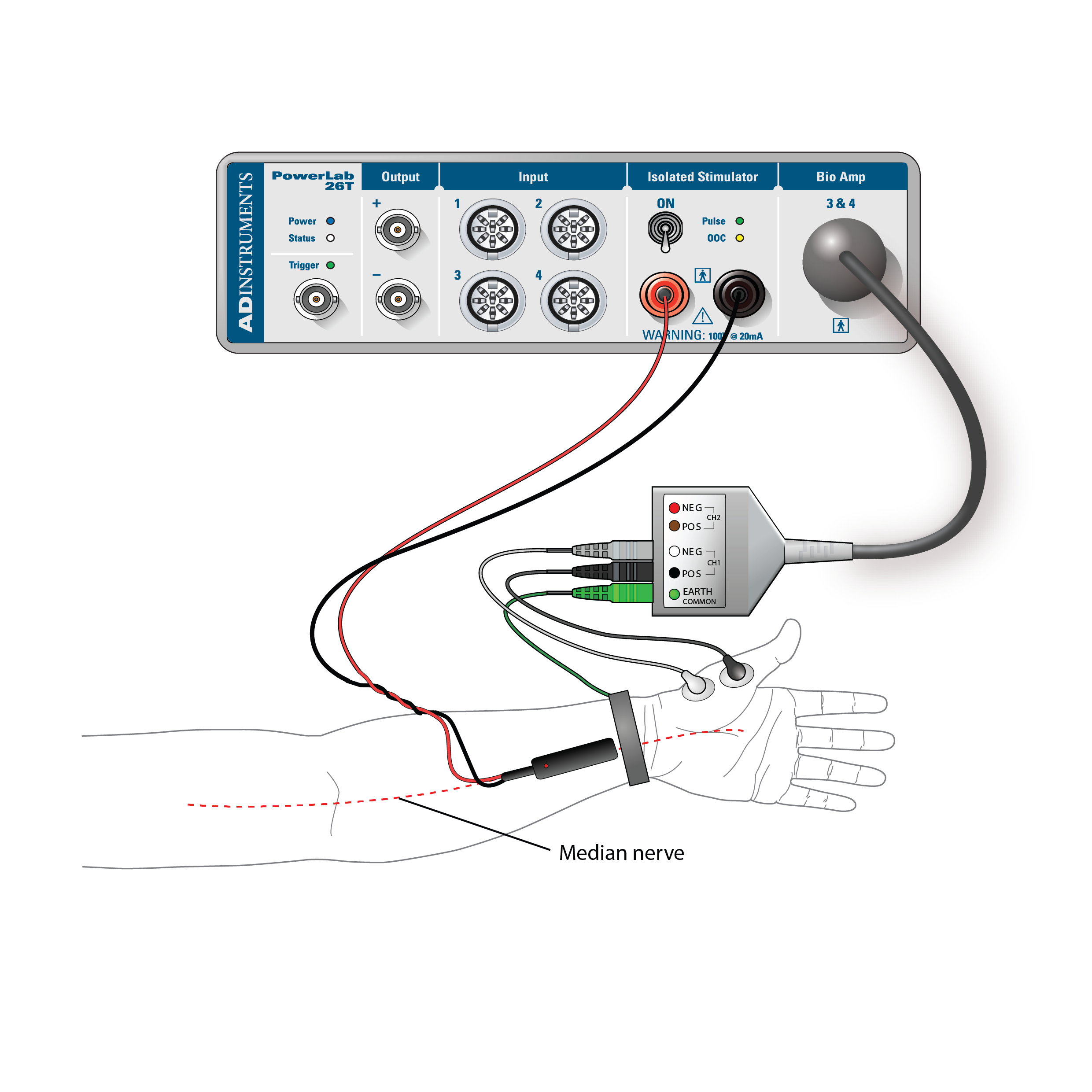 Settings for Sampling Panels in Lt - Evoked EMG | ADInstruments